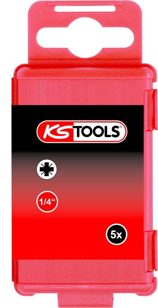 KS TOOLS 1/4" Bit,75mm,PZ1,5er Pack | WMShop